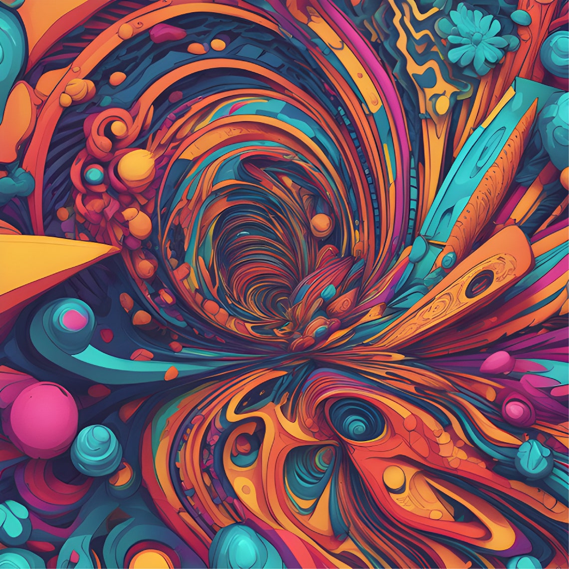 12 Seamless Psychedelic Designs |psychedelic Seamless Patterns ...