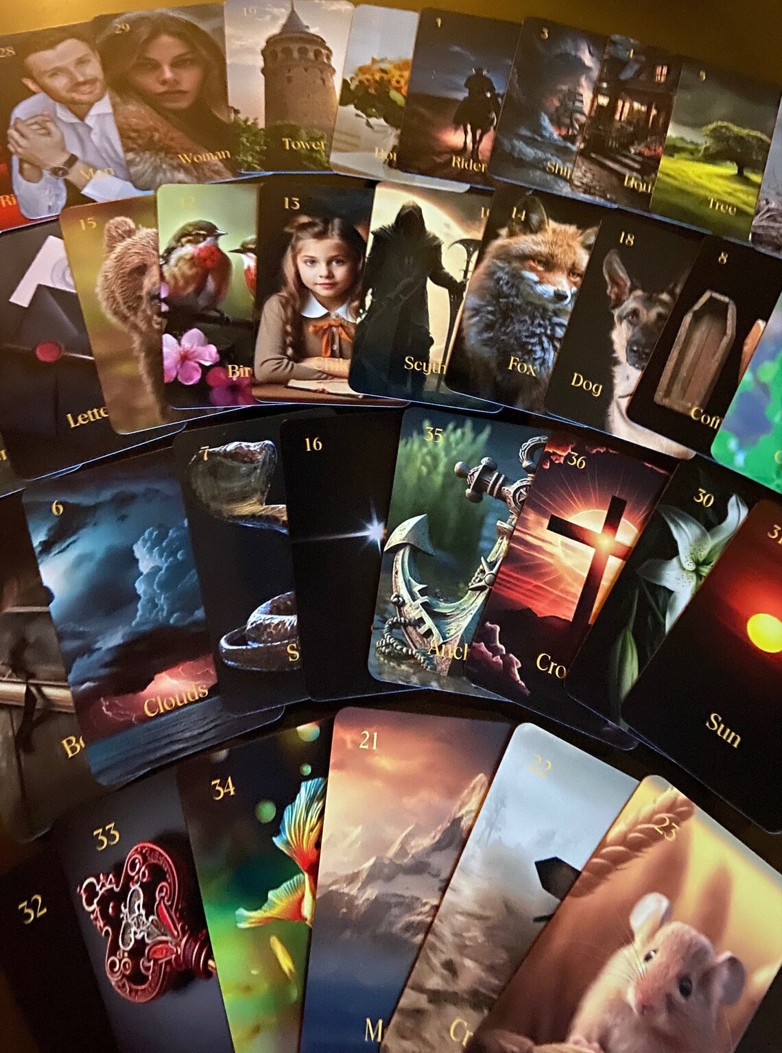 Lenormand Cards 39 Card Deck Including Yes, No, Maybe Cards. - Etsy