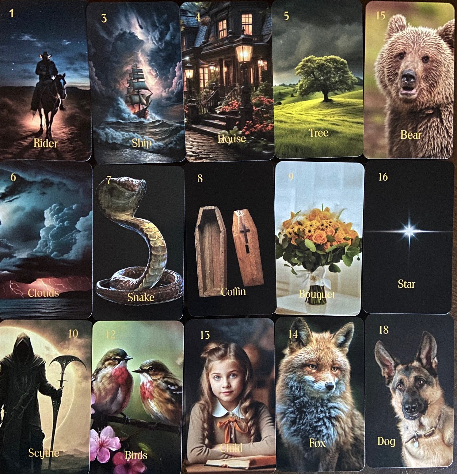 Lenormand Cards 39 Card Deck Including Yes No Maybe Cards. - Etsy