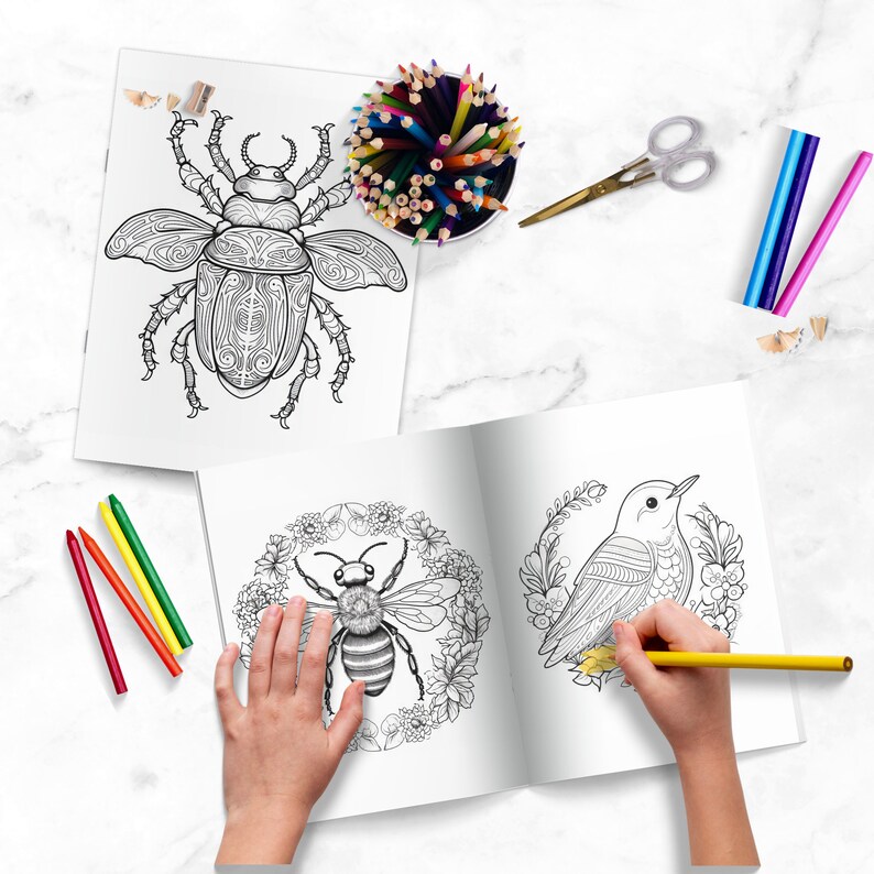 Colouring Page Mindful Colouring Instant Download - Etsy