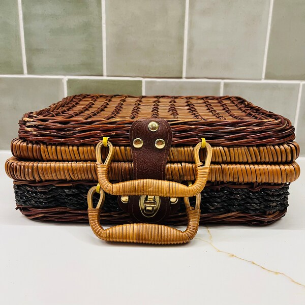 Rattan Suitcase - Etsy