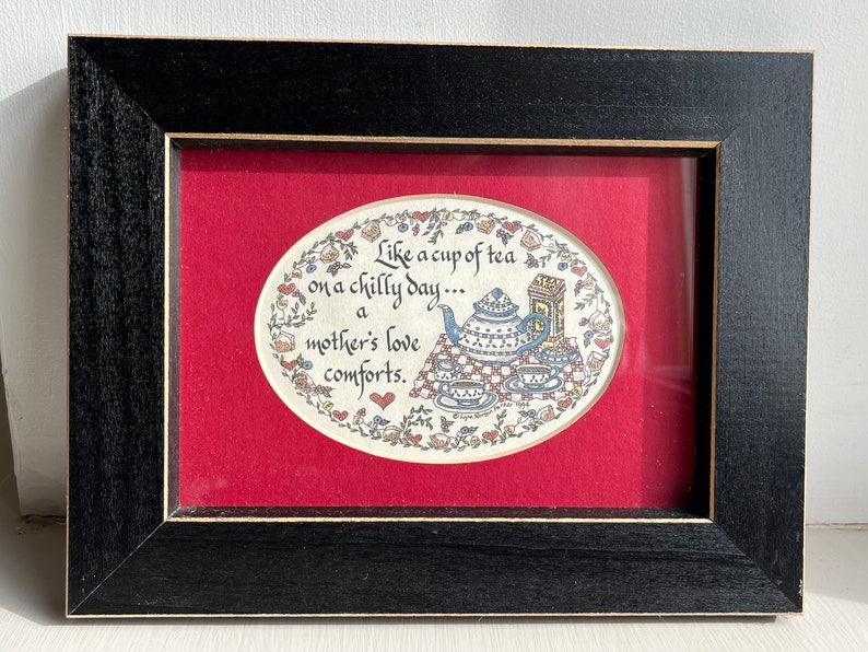 Vintage 90s Creative Calligraphy Lynn Norton Parker Framed Print ...