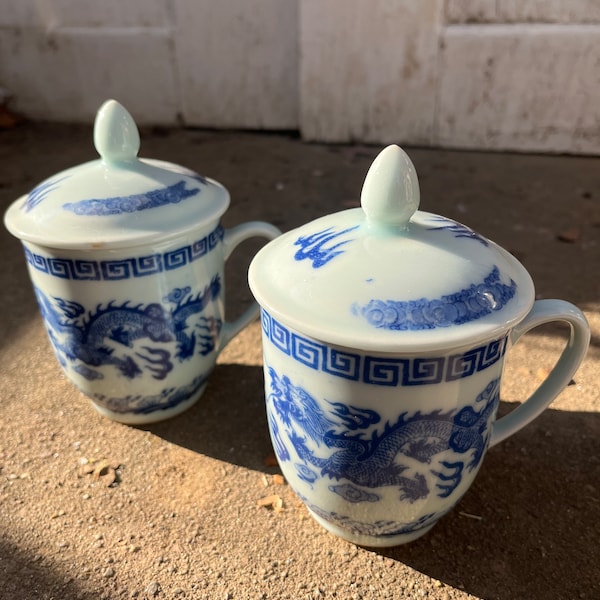 Chinese Tea Cups Dragon - Etsy