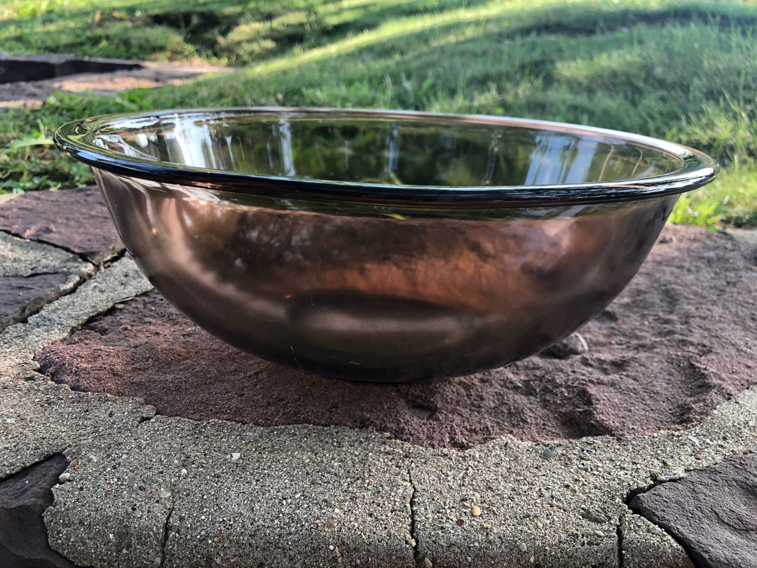 Vintage Pyrex Amber Brown Glass Mixing Nesting Bowl 326 - Etsy