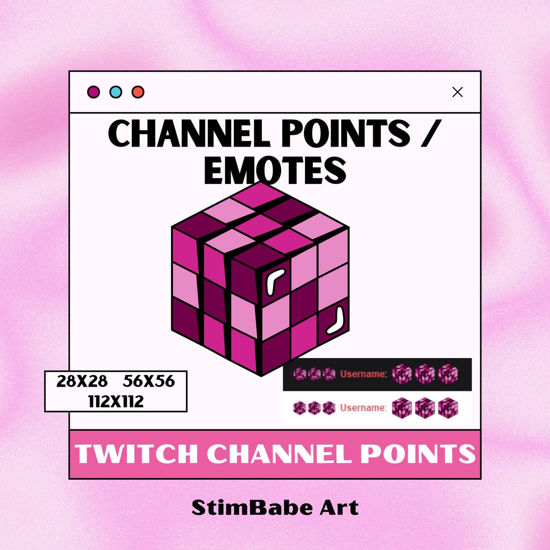 90's Cube Twitch Channel Point / Emote Immediate Download Available ...