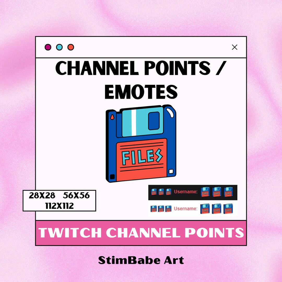 90's Floppy Disk Twitch Channel Point / Emote - Etsy