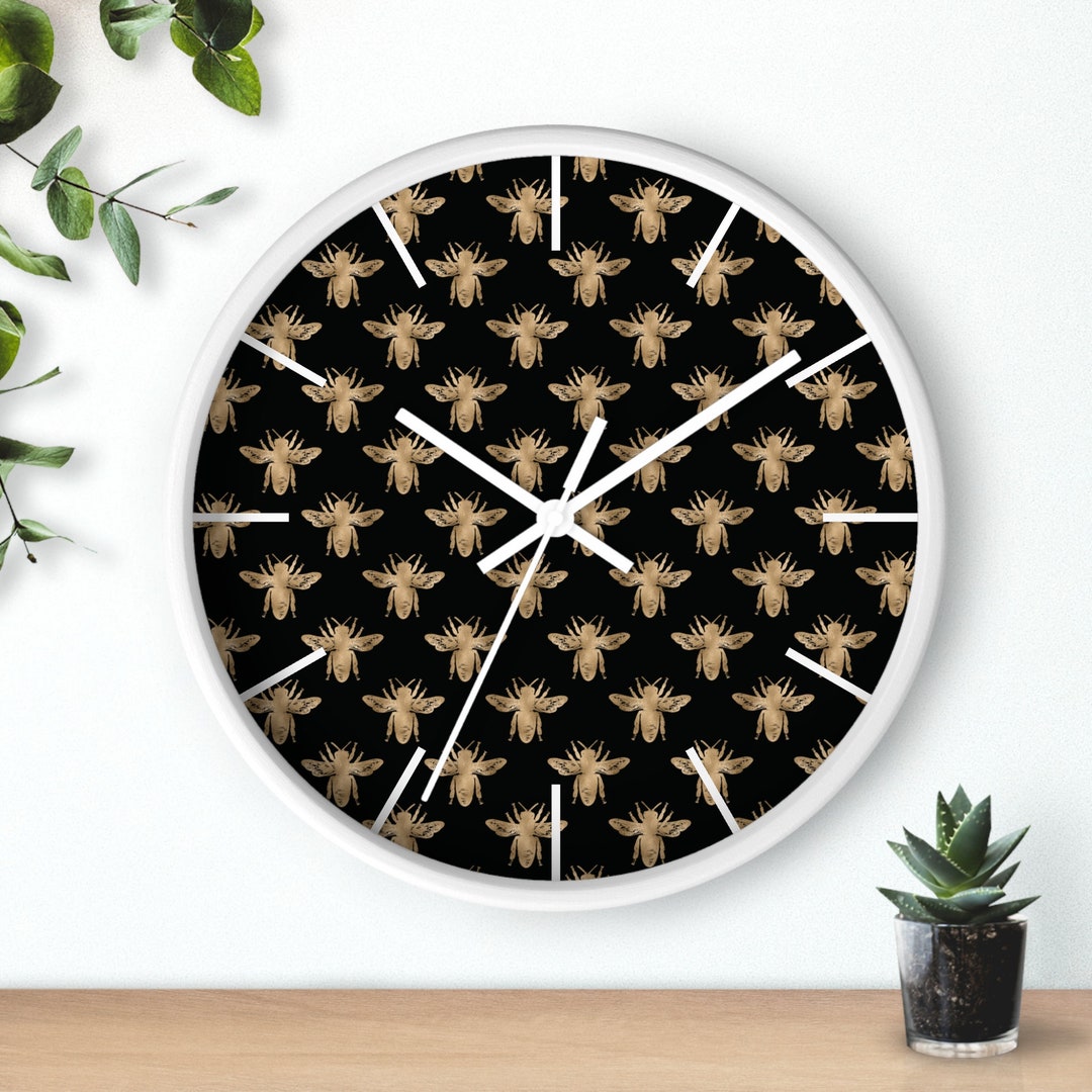 Bees Clock Celestial Aesthetic Inspired Wall Clock Wall Home Decor ...