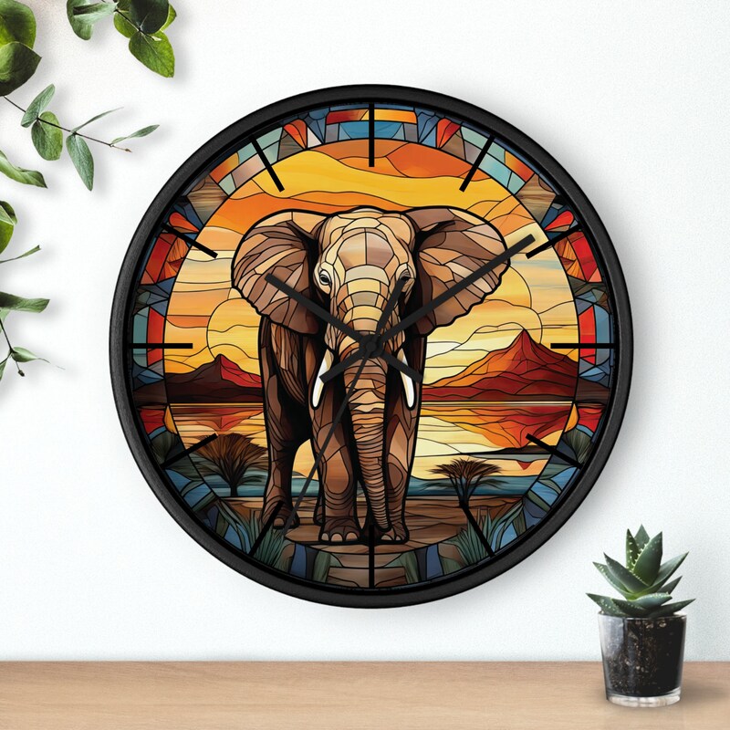 Elephant Clock - Etsy