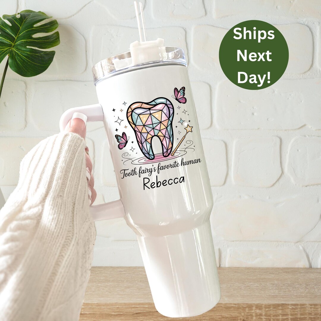 Tooth Fairy Dentist Gift 40oz Dental Hygienist Tumbler Personalized ...