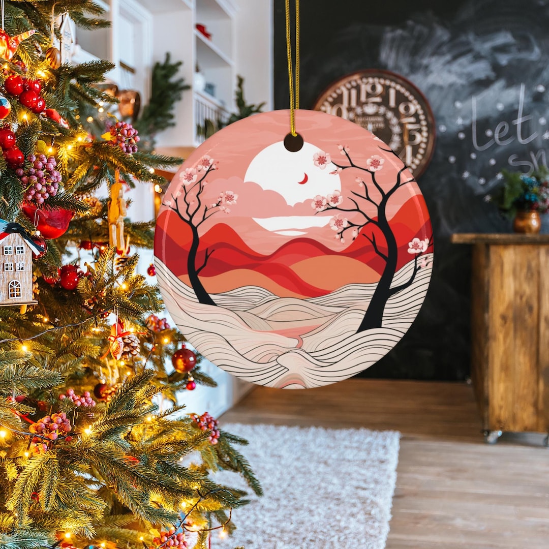 Japanese Style Ceramic Ornament Family Christmas Gift Decor Japan Lover ...