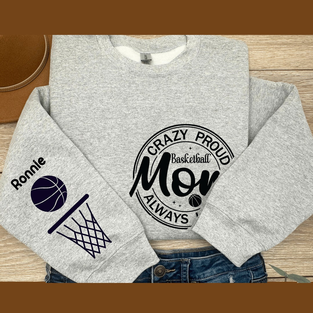 Custom Basketball Mom Sweatshirt, Basketball Mama Hoodie, Proud ...