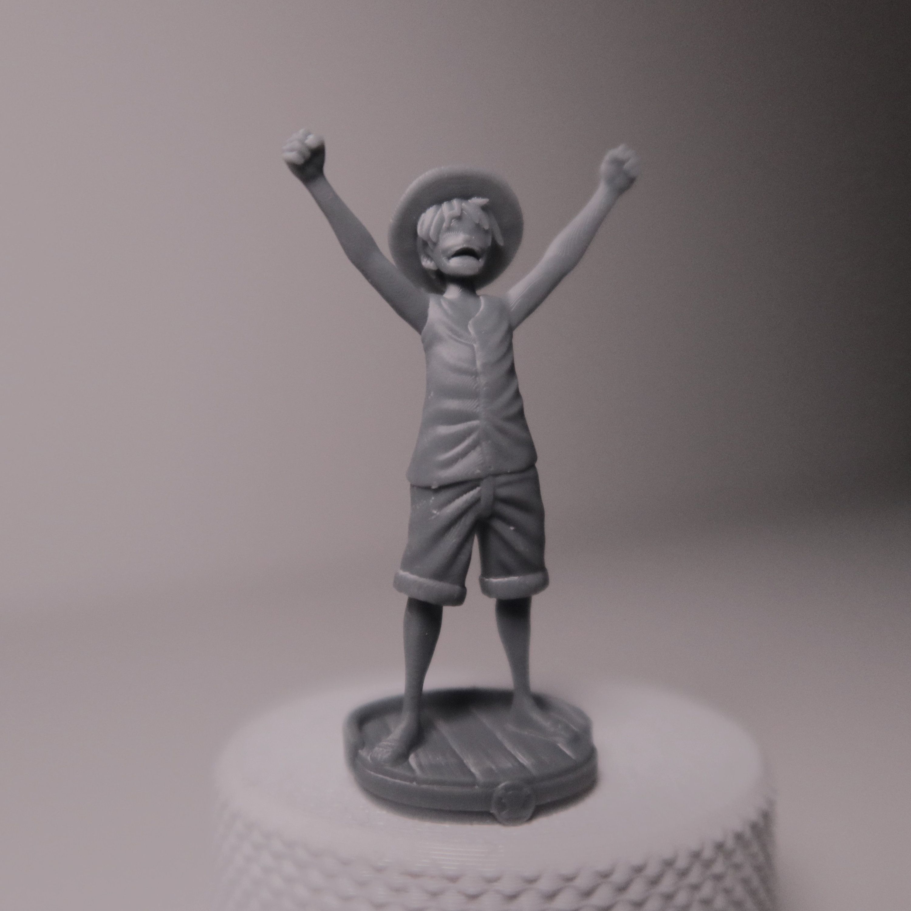 Luffy One Piece 3D Printed Resin Miniature - Etsy