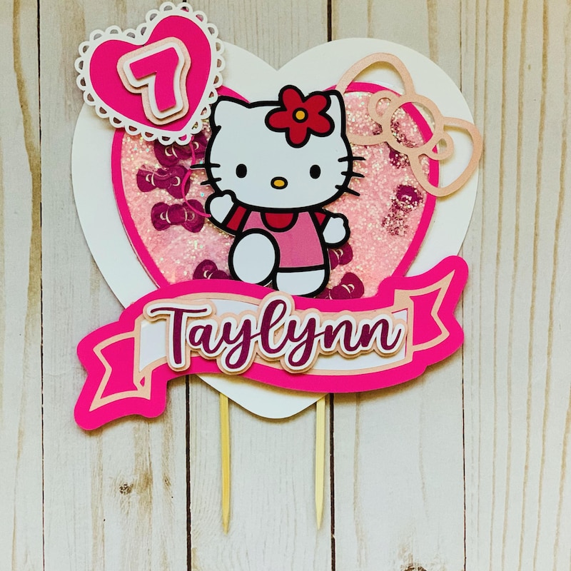 Helllo Kitty Cake Topper - Etsy
