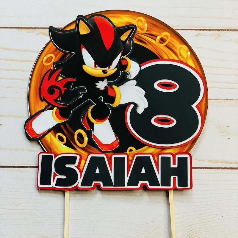 Sonic Cake Topper - Etsy