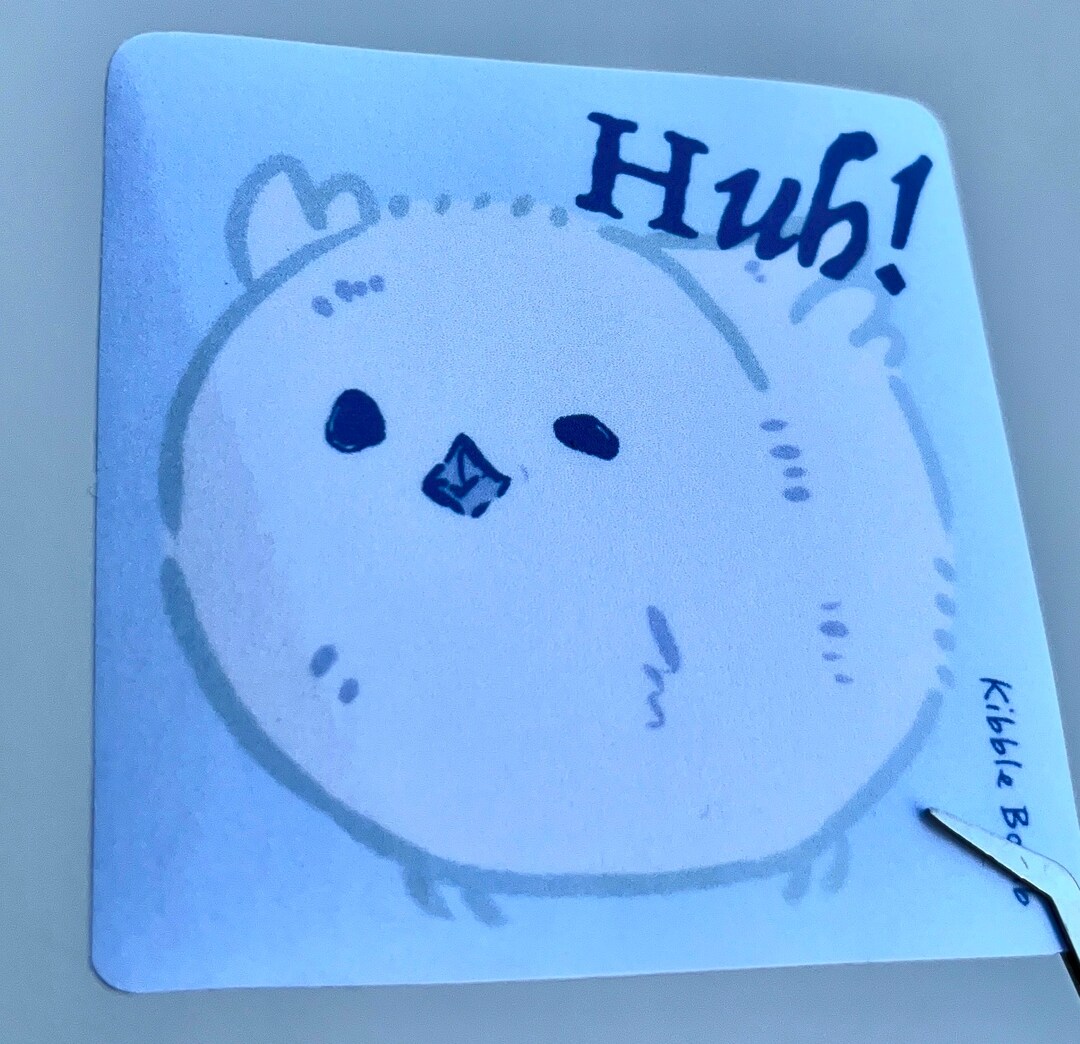 Kawaii Huh Bird Meme Vinyl Decal Stickers, Perfect for Laptop - Etsy