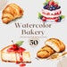 Bakery/confectionery Watercolor Bundle, Confectionery Clipart in ...