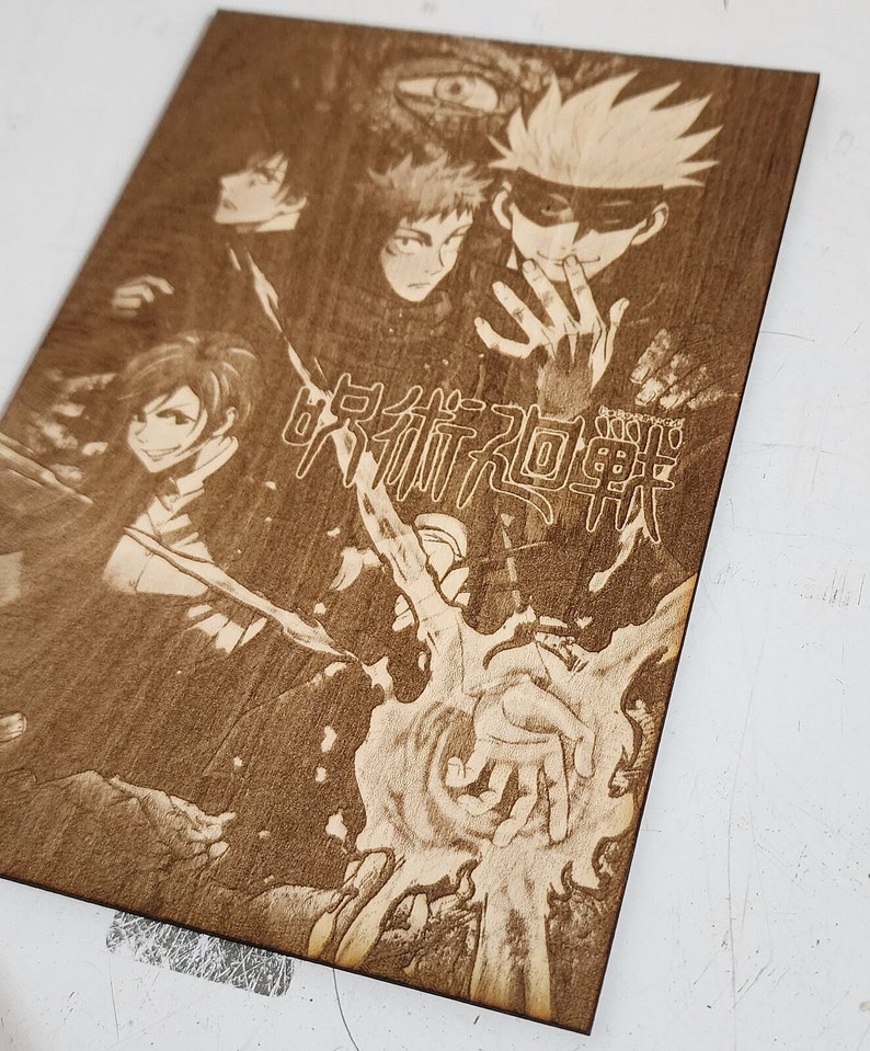 Anime Poster Wooden Laser Engraved - Etsy