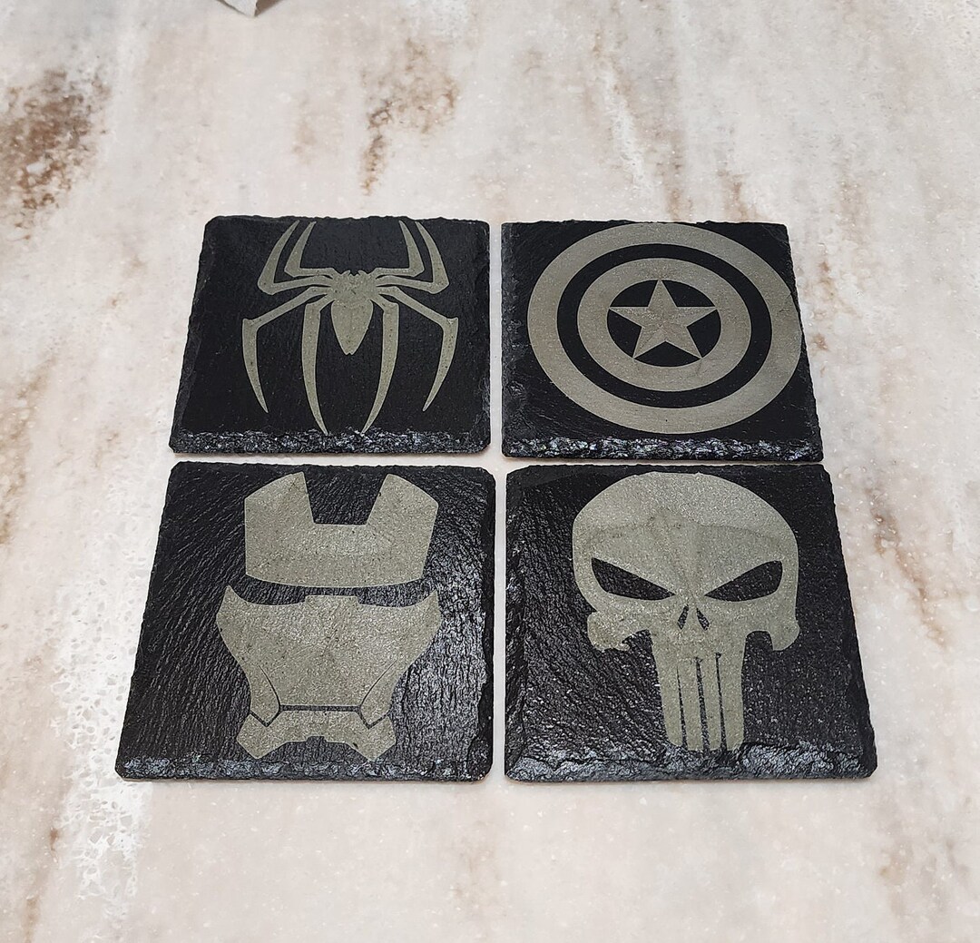 Marvel Characters Coasters - Etsy