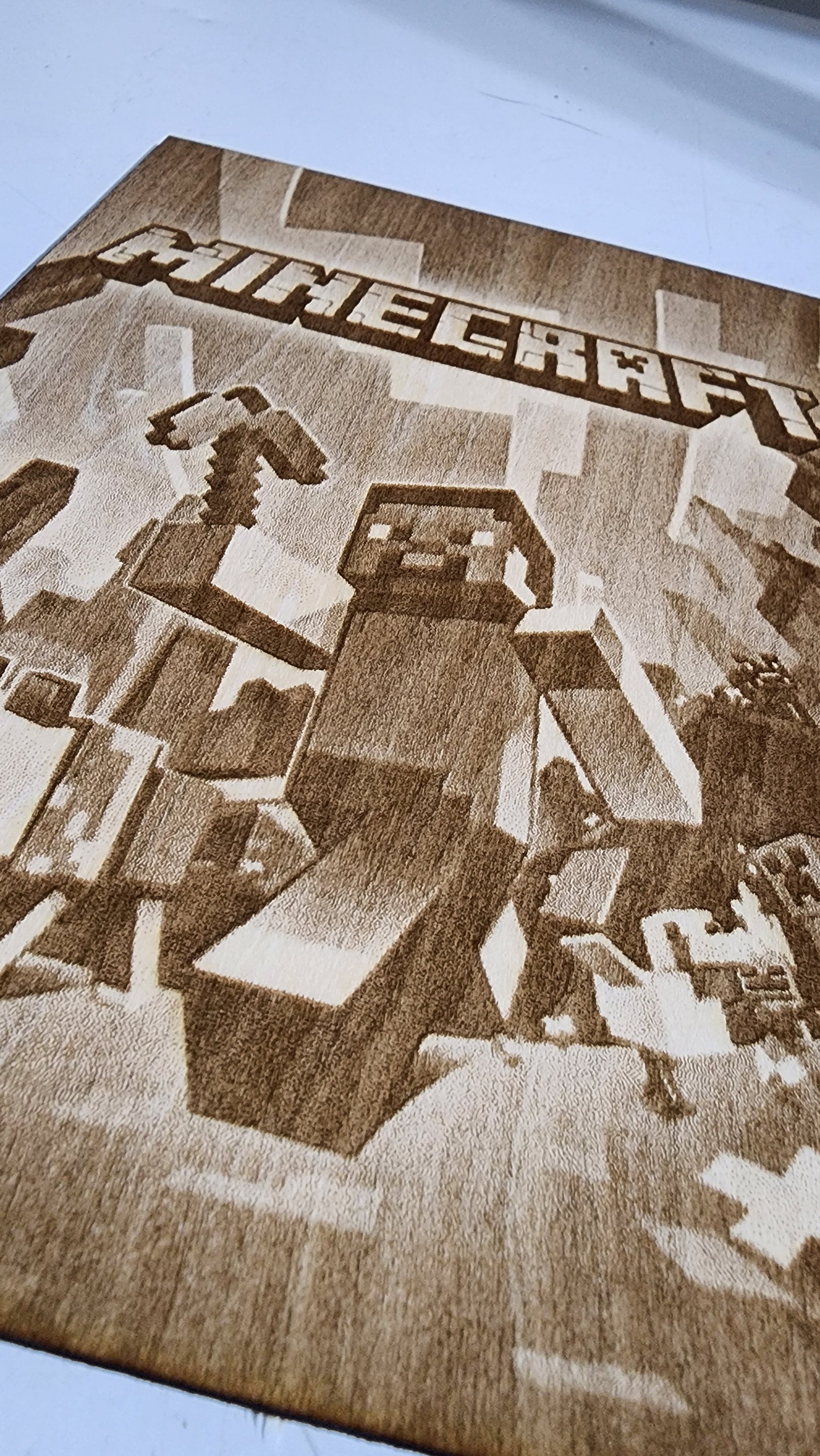 Minecraft Poster Laser Engraved - Etsy