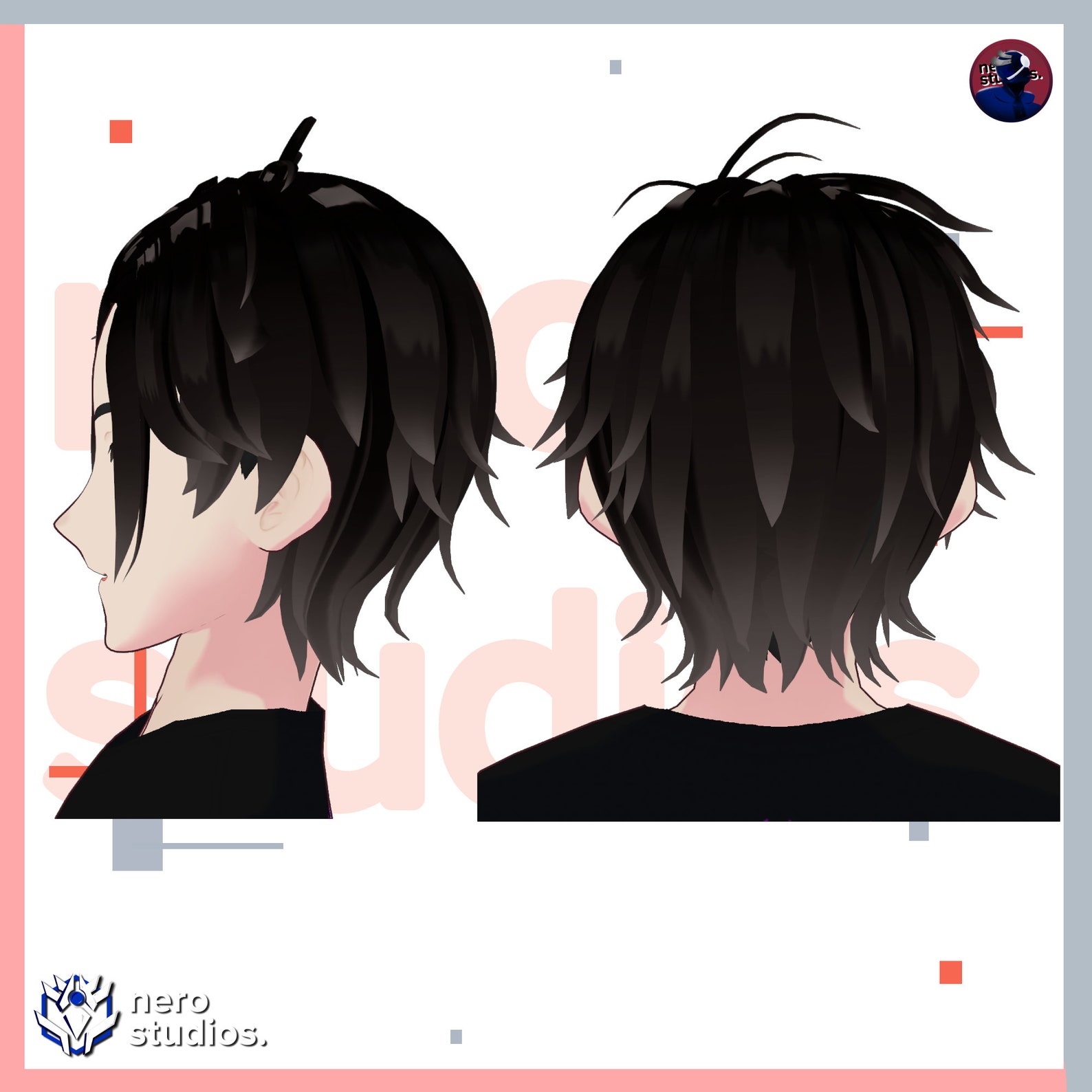 Vroid Hairstyle / Vtuber Assets / Vroid Hair Assets, Vroid Outfit ...