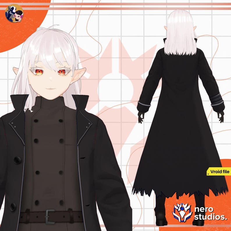 Vtuber Vampire Gothic, Vtuber Model Male, Vtuber Halloween Outfit ...