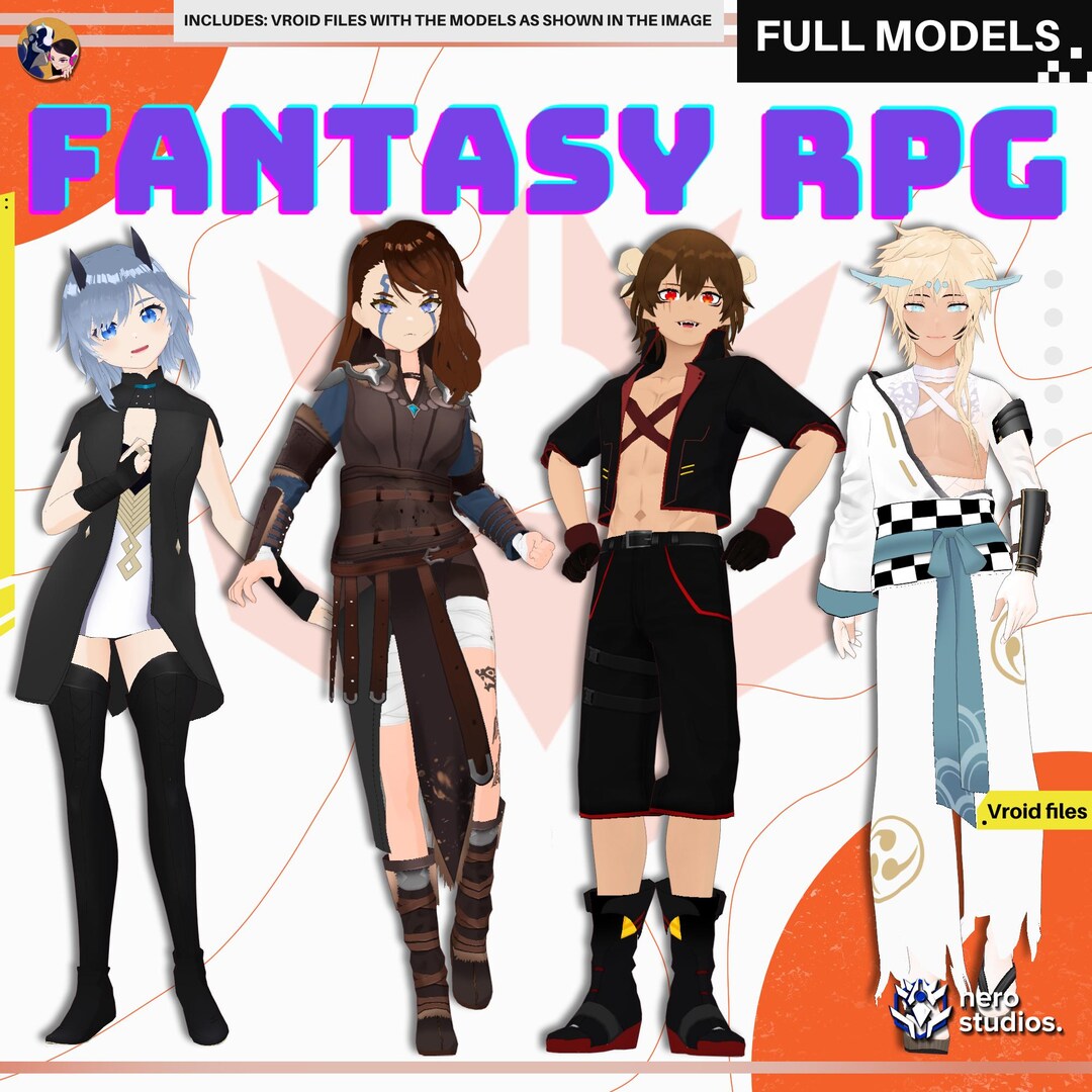 Fantasy Vtuber, 3D Vtuber Model, RPG Vtuber, Vampire Vtuber, Gothic ...
