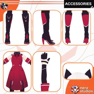 3D Vtuber Model Rigged, Anime Style, Cyberpunk Vtuber Scifi Techwear ...