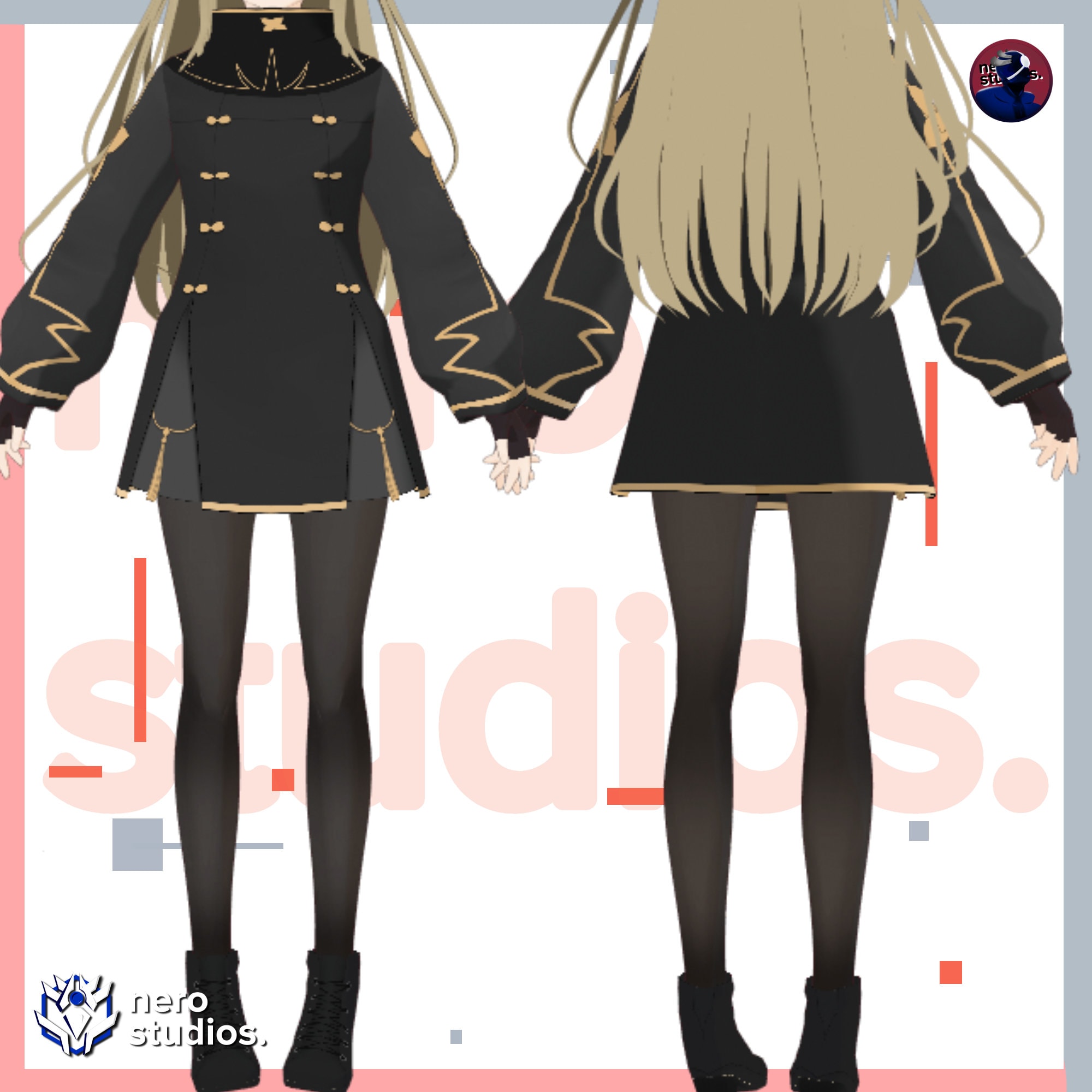 Cute Vroid Clothes, Vtuber Model Vroid Hairstyle, Vroid Assets, Texture ...