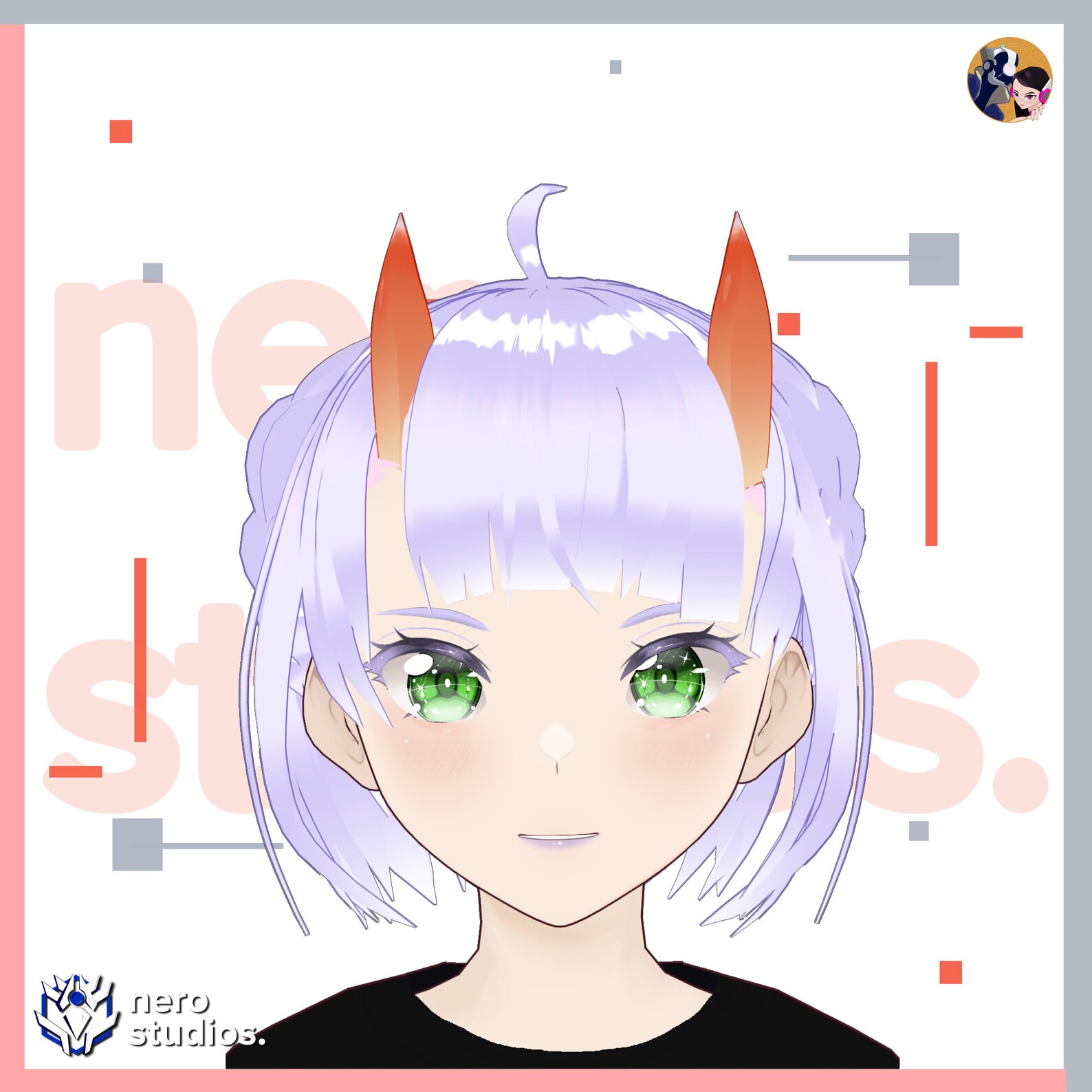 5 Vroid Hairstyles Set 1 vroid Files, Vroid Hair Presets, Vtuber ...