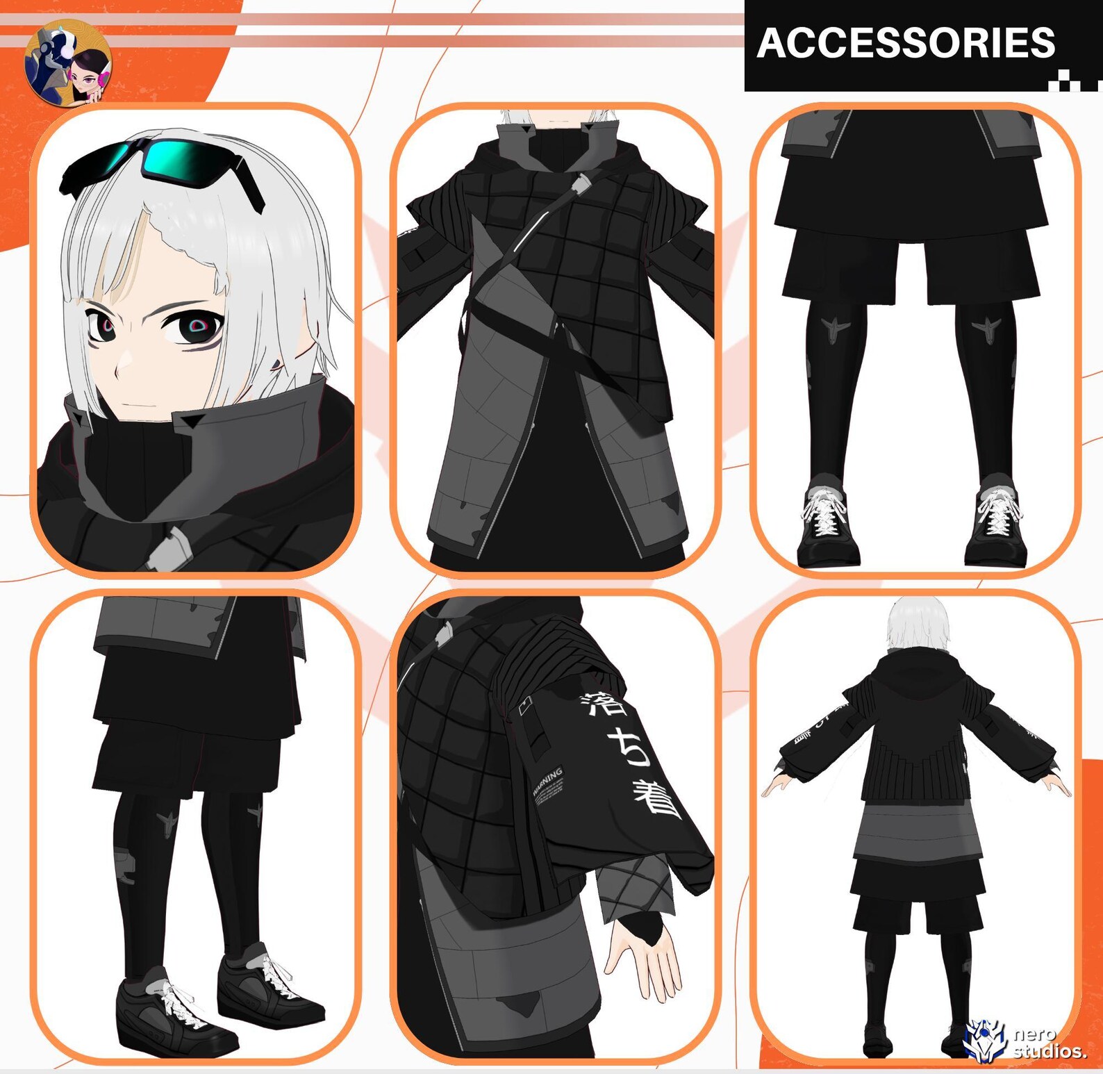 Cyberpunk 3D Vtuber Model Rigged, Elf Vtuber, Vroid Vampire, Vtuber ...