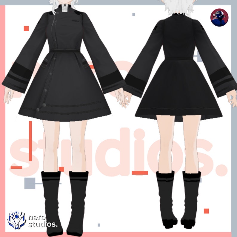 Cute Vroid Clothes, Vtuber Model Vroid Hairstyle, Vroid Assets, Texture ...