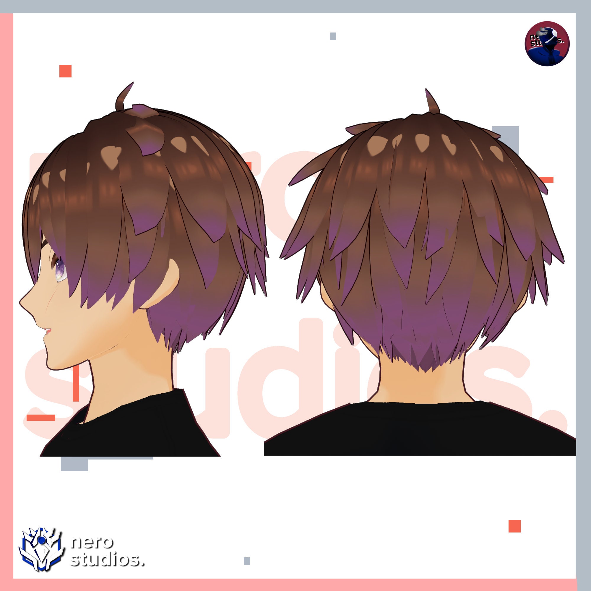 5 Vroid Hairstyles Megapack 2 5 Vroid Files / Vtuber Hairstyles - Etsy