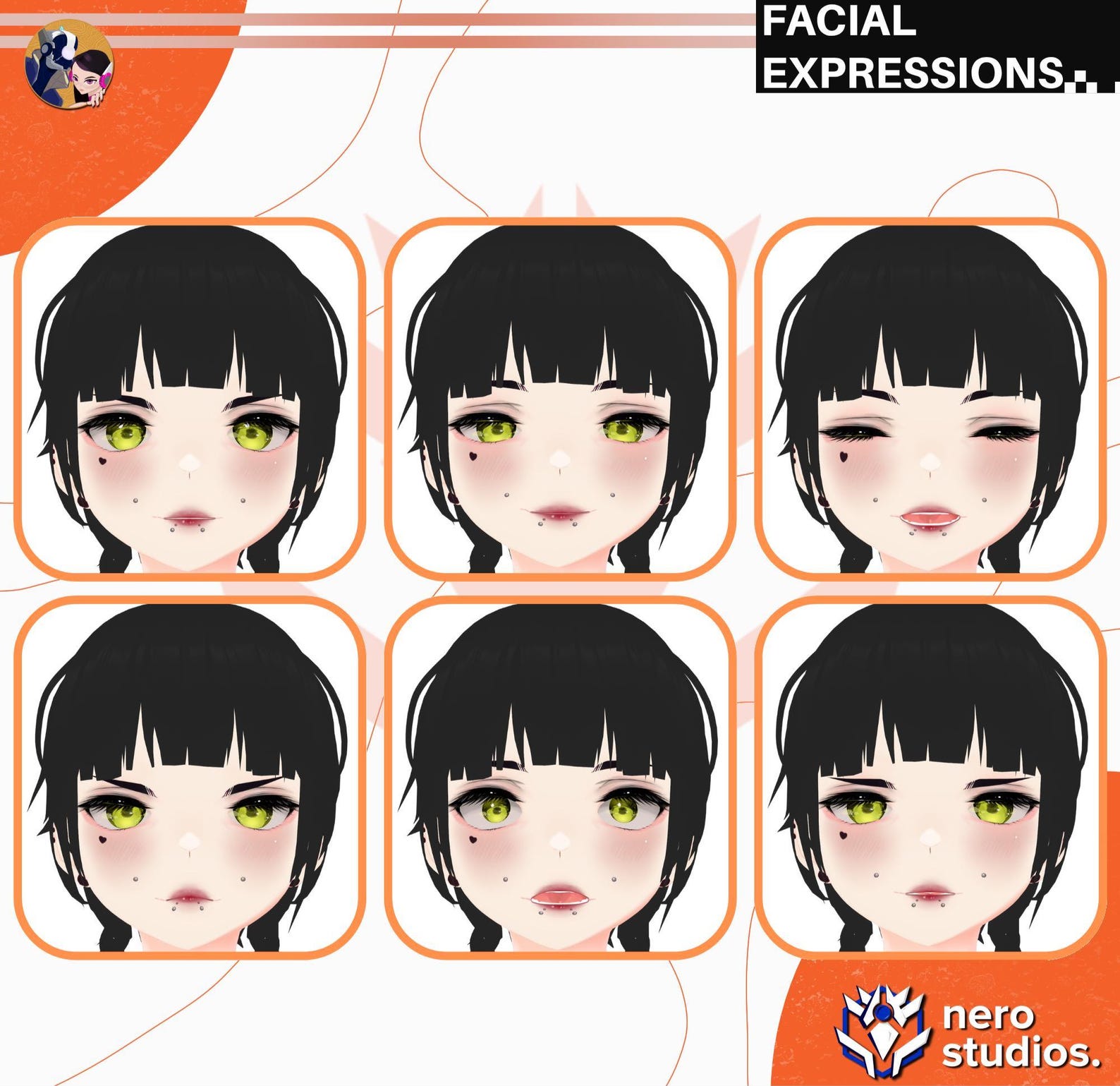 Cyberpunk 3D Vtuber Model Rigged, Elf Vtuber, Vroid Vampire, Vtuber ...
