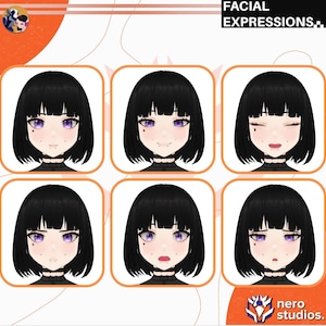 Gothic Vtuber Model, Vampires Vroid Set, Vroid Assets Texture, Vroid ...