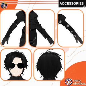 3D Vtuber Model Rigged, Anime Style, Cyberpunk Vtuber Scifi Techwear ...