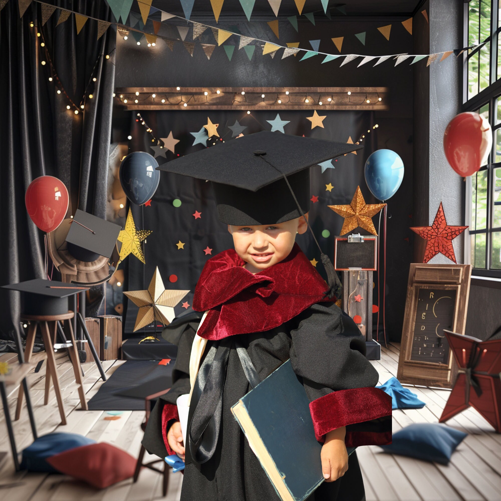 Graduation Studio Backdrop Background Digital Child Photo Shoot Picture ...