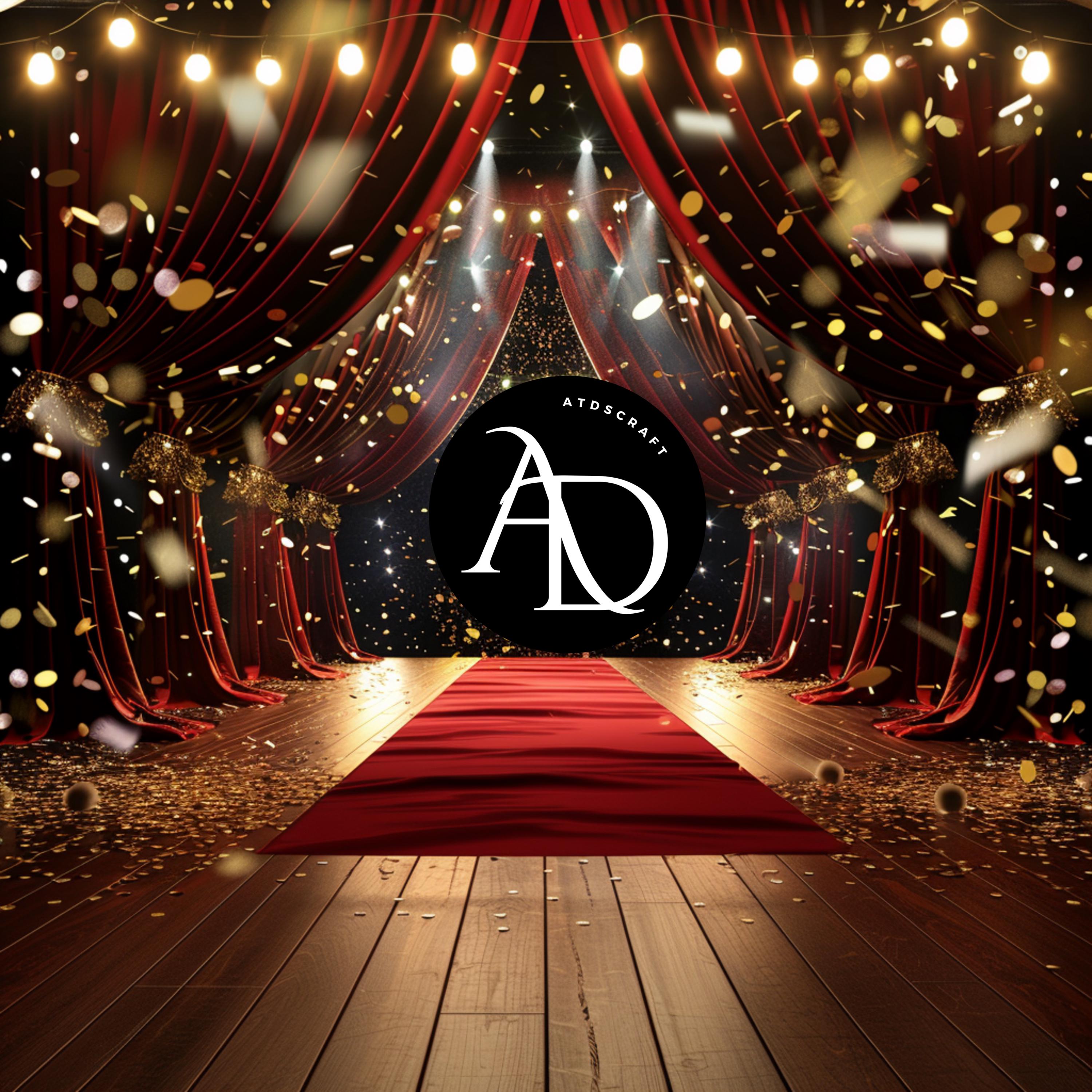 Red Carpet Digital Backdrop | Hollywood Glam Background | Award Night ...