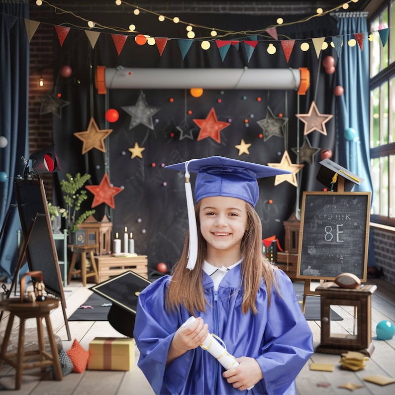 Graduation Studio Backdrop Background Digital Child Photo Shoot Picture ...