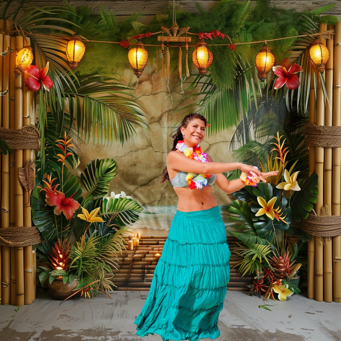 Luxury Tropical Backdrop Set, Luxury Digital Overlays, Luxury ...