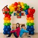 Rainbow Balloon Arch Back to School Photo Backdrop (digital Download ...