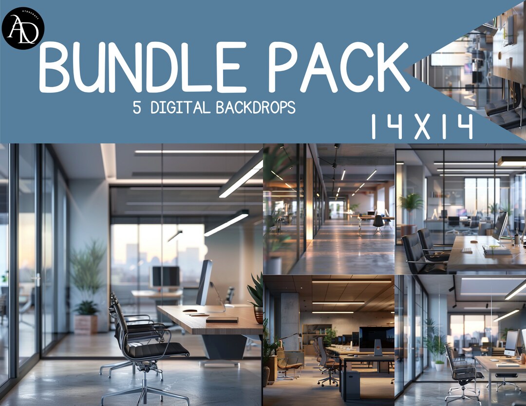 Modern Office Digital Backdrops, Blurred Professional Business Headshot ...