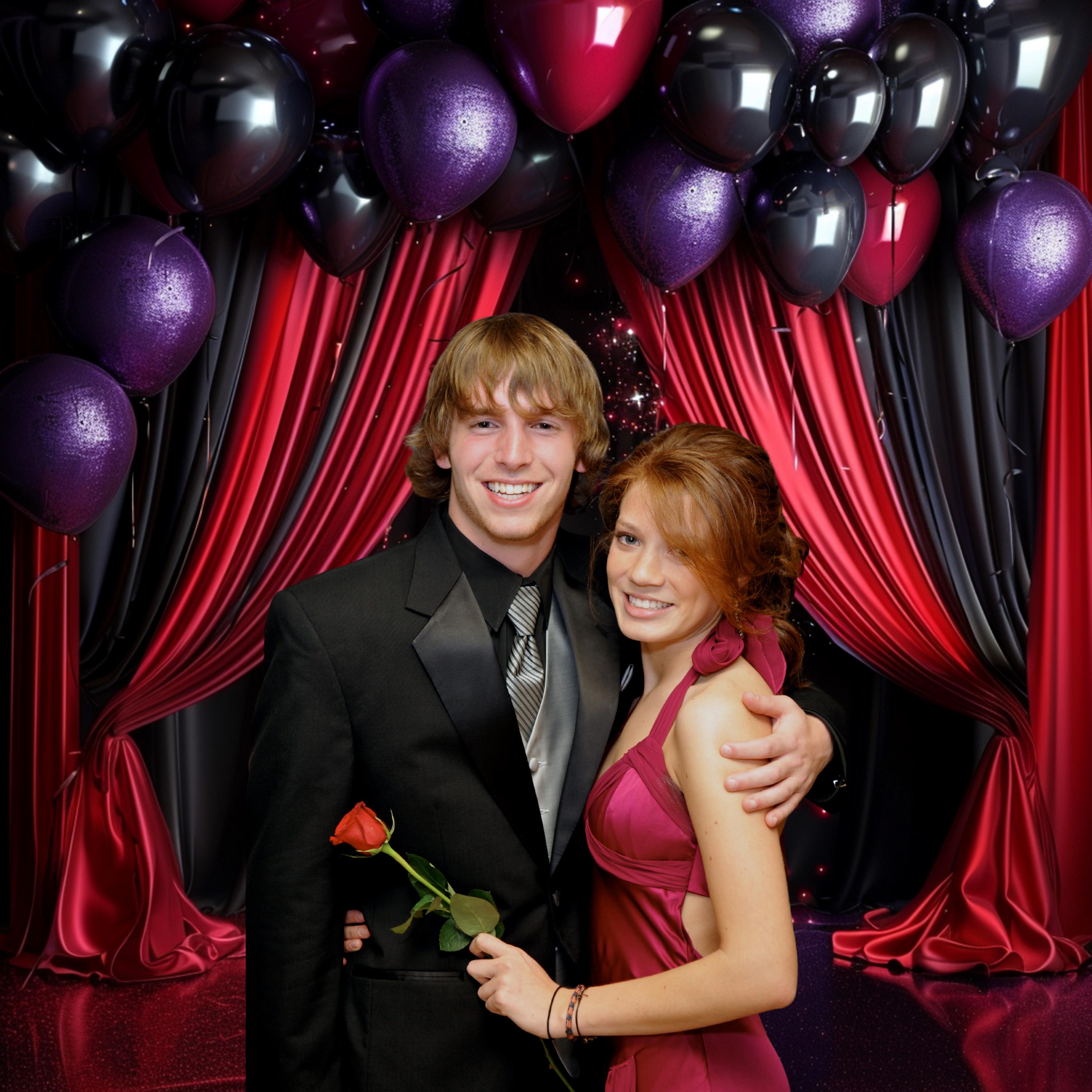 Prom Red Backdrop | Glamorous Party Background | PNG Instant Download ...