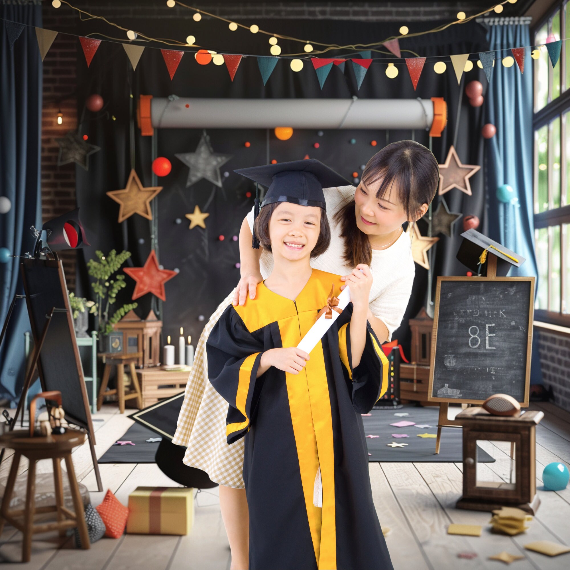 Graduation Studio Backdrop Background Digital Child Photo Shoot Picture ...