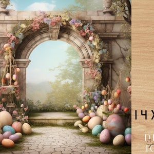 Easter Studio Arch Digital Background for Composite Artists, Easter ...