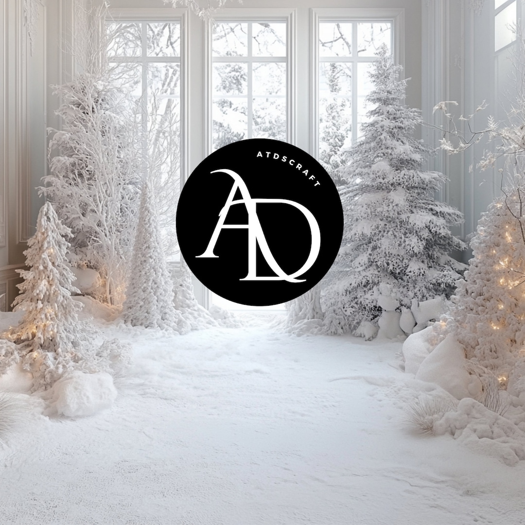 Christmas White Snow Digital Backdrop - Digital Background for Kids ...