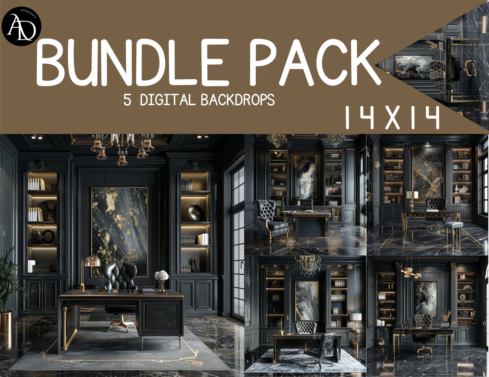 Modern Office Digital Backdrops, Blurred Professional Business Headshot ...