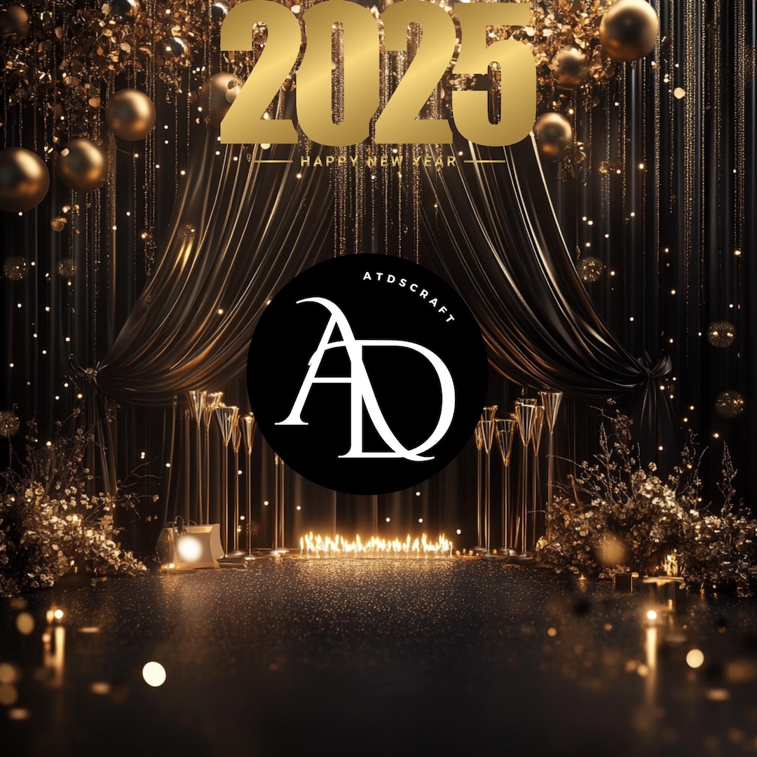 Happy New Year's Eve Digital Backdrop Set | Studio Scenes for Happy New ...