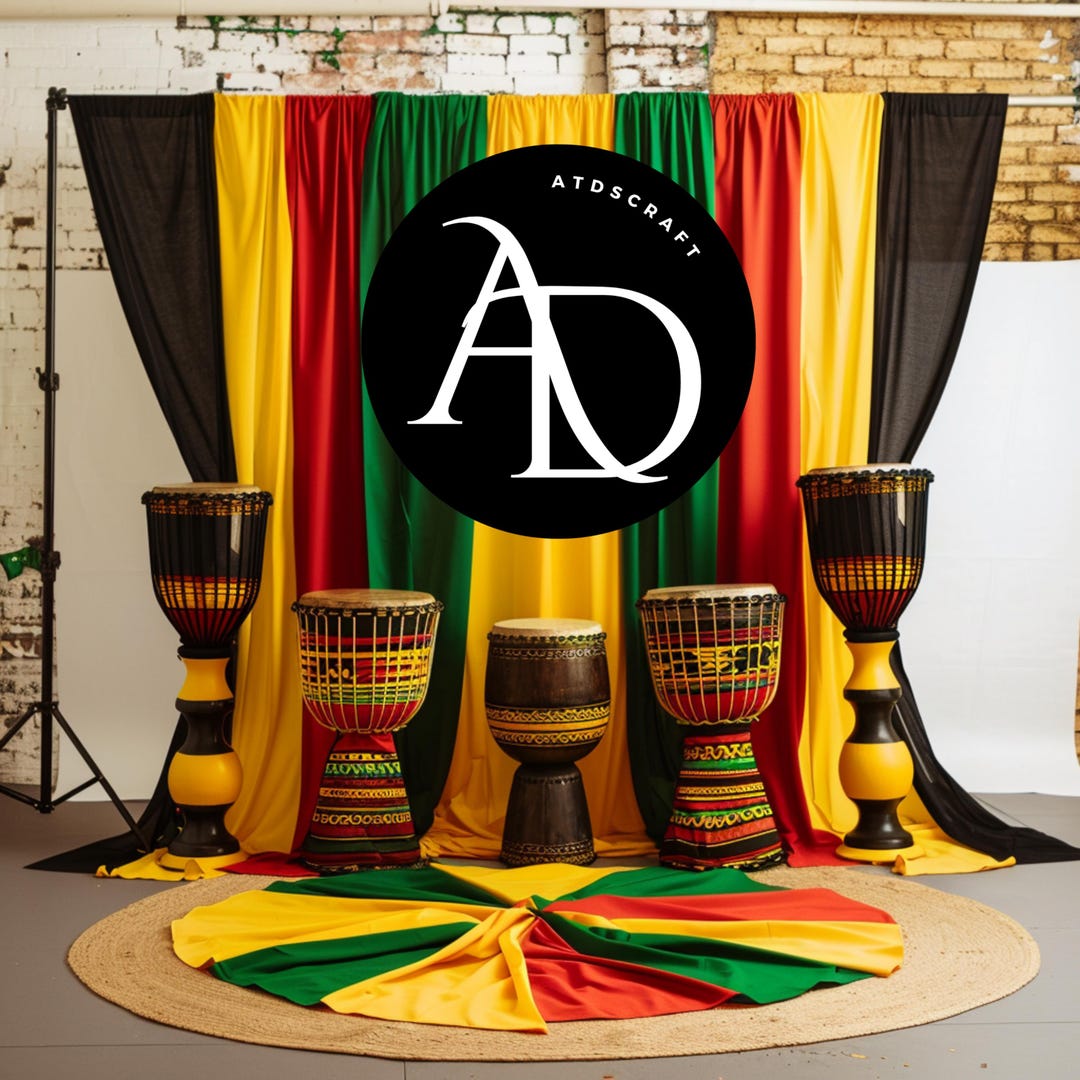 Rasta Backdrop for Photography - African Drum Stage-african Colors ...