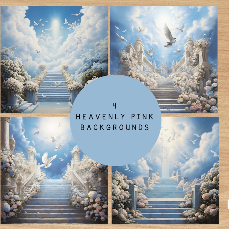Pink Heaven Background - Etsy