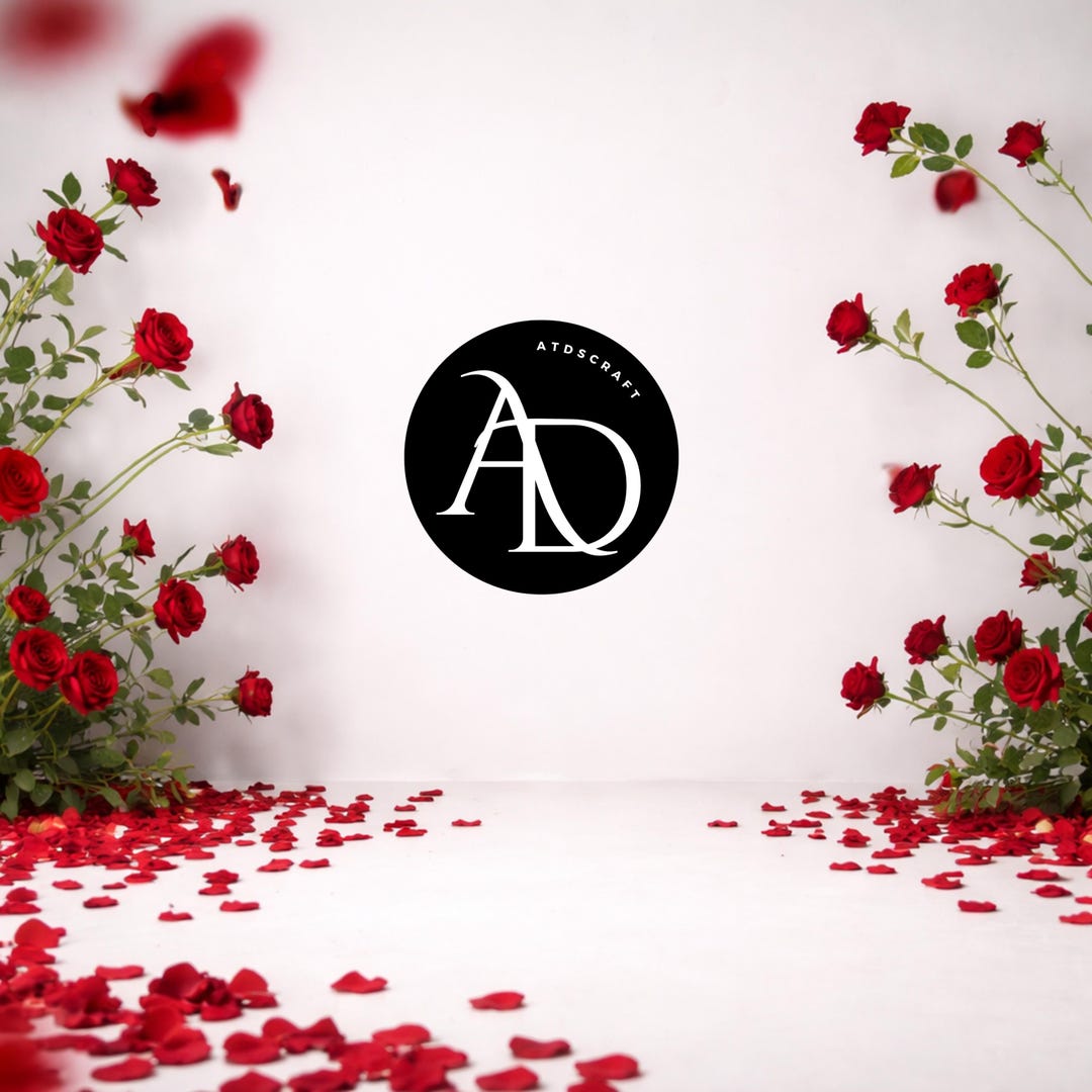 Valentine Rose Frame Photography Backdrop PNG | Red Roses Minimal Love ...